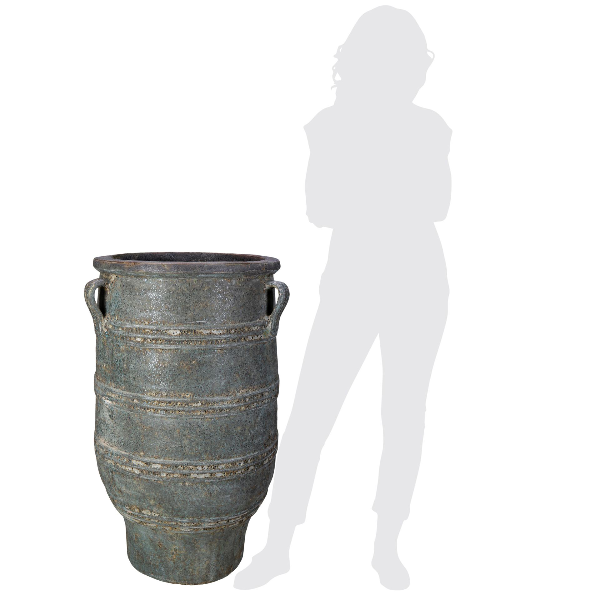 Jackson Pottery | 24 in. Theon Jar - Dark Lunar Blue